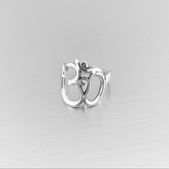 Jewelry | Sterling Silver Om Sign Ring | Poshmark